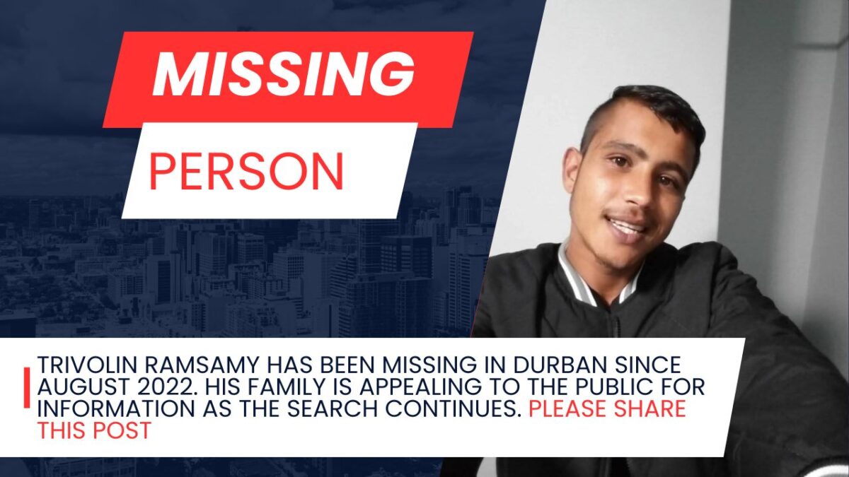 Trivolin Ramsamy Missing 3 Years: Urgent Durban Appeal